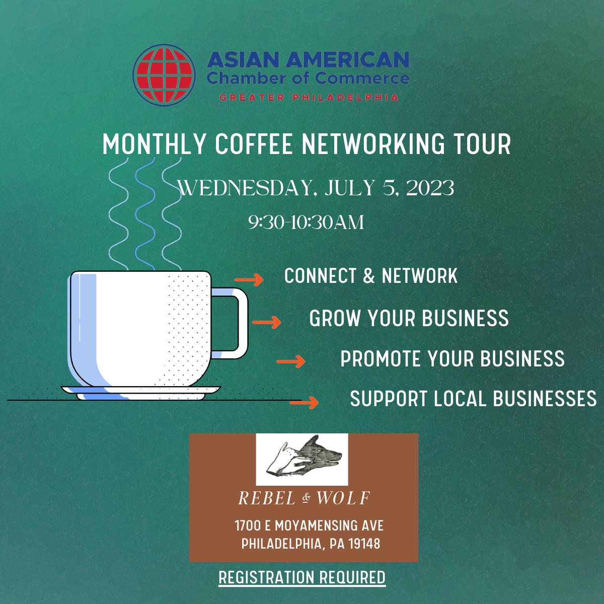 Monthly Coffee Networking Tour - 5 JUL 2023