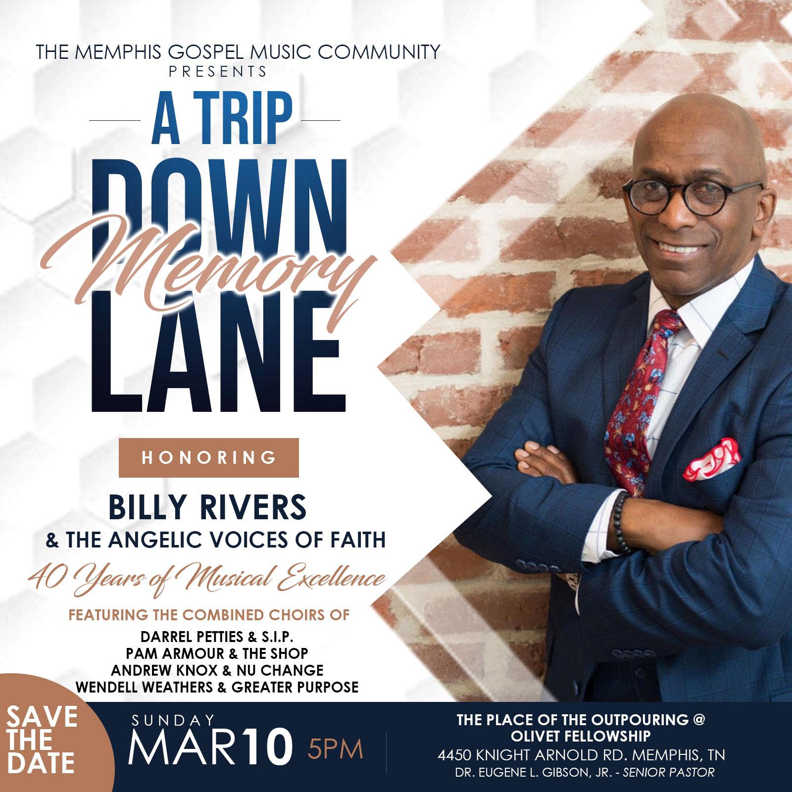 Billy Rivers & The Angelic Voices of Faith Tribute Tickets in Memphis ...