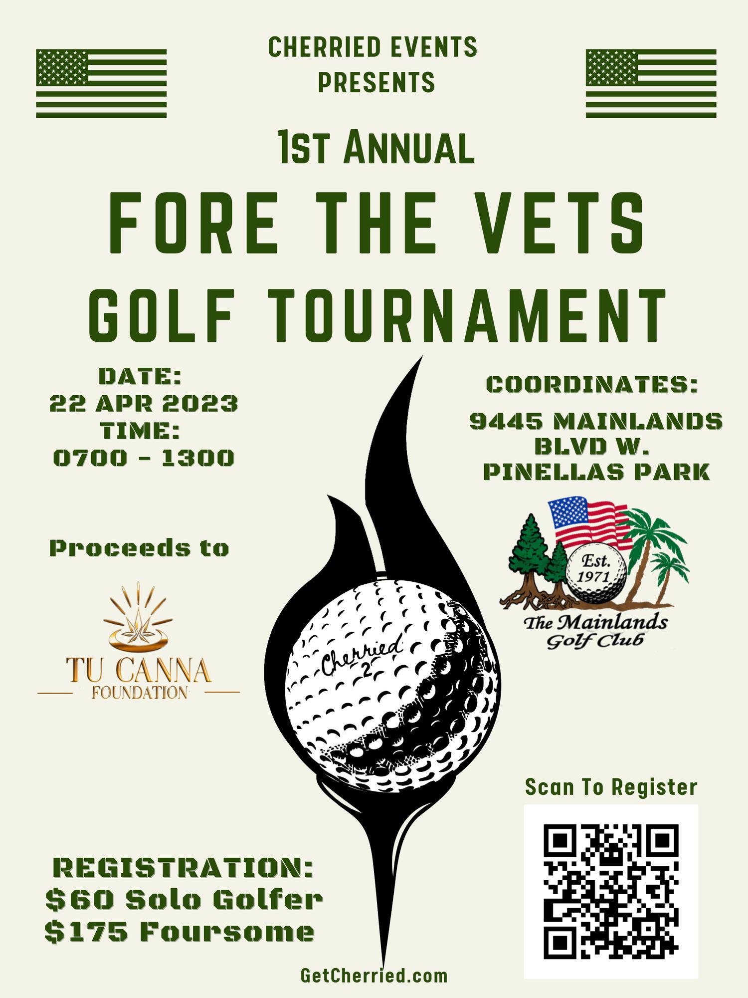 Fore the Vets Golf Tournament - 22 APR 2023