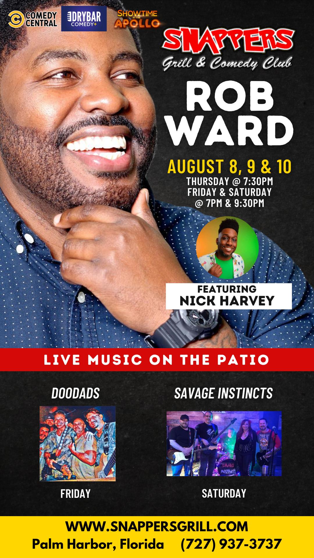 ROB WARD COMEDY TOUR Tickets in Palm Harbor, FL, United States