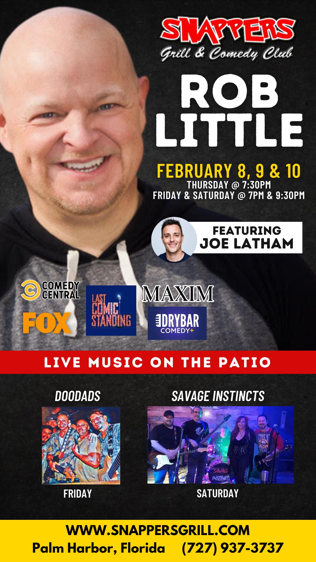 ROB LITTLE COMEDY TOUR Tickets in Palm Harbor, FL, United States