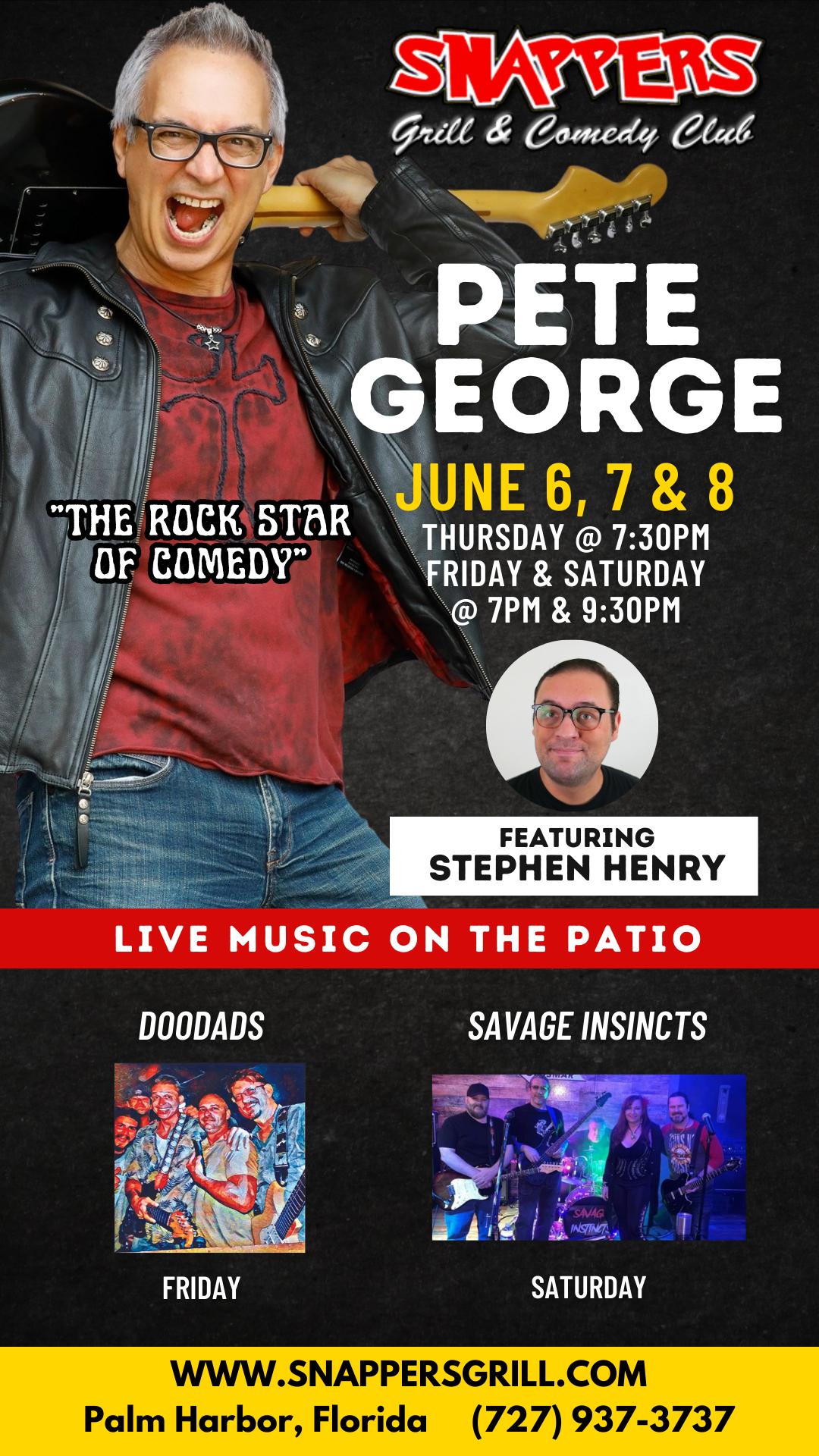 PETE GEORGE COMEDY TOUR Tickets in Palm Harbor, FL, United States