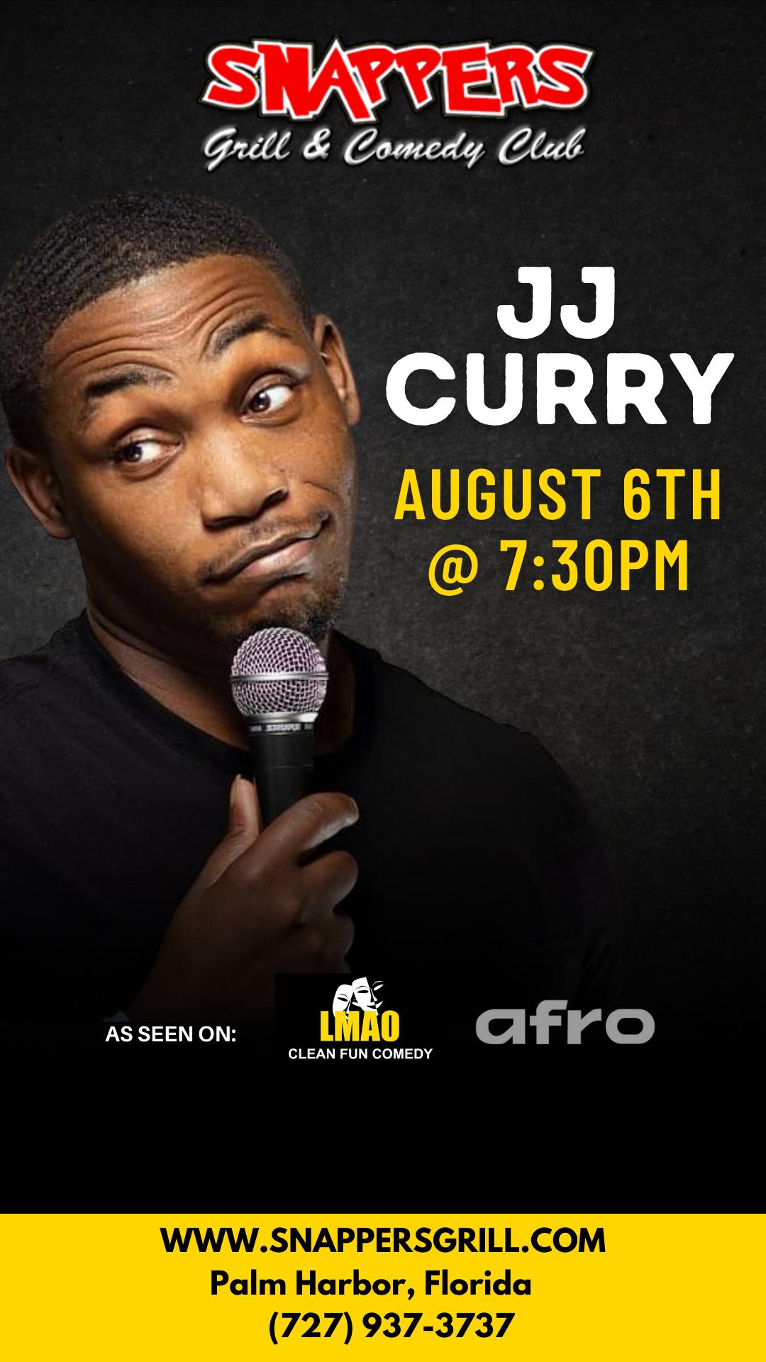 JJ CURRY COMEDY TOUR Tickets in Palm Harbor, FL, United States